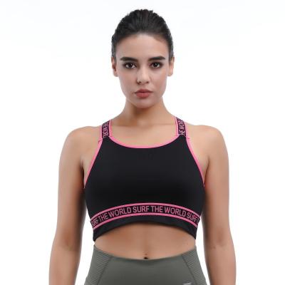 China Mesh Back Aerobics Low Impact Sports Bra Removable Pads Breathable Active Fit for sale