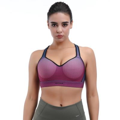 China Convertible Straps Push Up Sports Bra Wireless Racerback Medium Support for sale