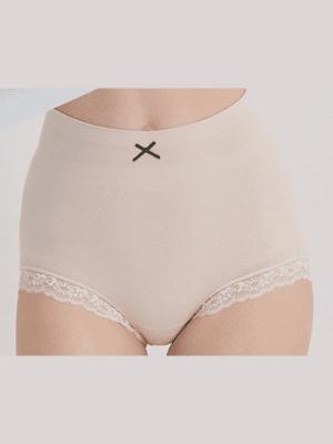 China Ladies Lace Trim Bikini Underwear Seamless Breathable Stretchy for sale