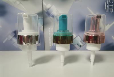 China 1.2cc Foam Bottle Pump With Transparent Housing And White Pump Head For Smooth Dispensing for sale