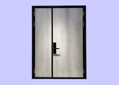Cina Lle porte antincendio 1 di ora di legno di valutazione del fuoco con la struttura d'acciaio per rivestimento bianco dell'impiallacciatura dell'acero dell'appartamento in vendita