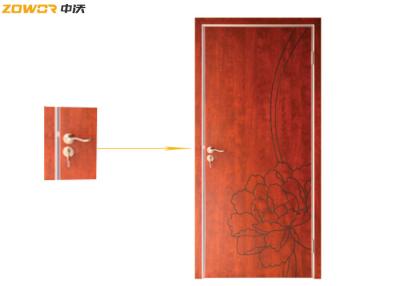 Cina Porta di legno normale curva di spessore finita PVC 45mm dei fiori in vendita