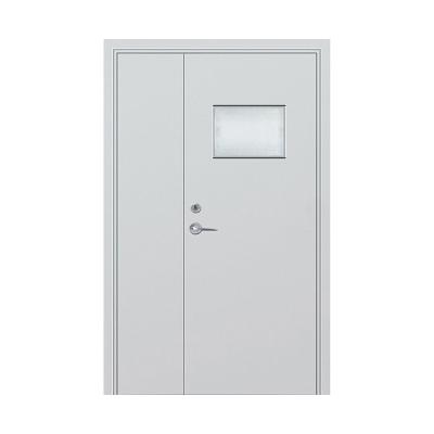 China CCC School 50mm Leaf UL 90mins Steel Fire Exit Doors for sale