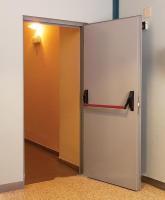 China 50mm Leaf Push Bar SS Hinge Steel Fire Exit Doors for sale