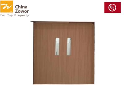 Cina Foglia disuguale di legno delle porte antincendio di rivestimento di grano del palissandro con il pannello di visione in vendita