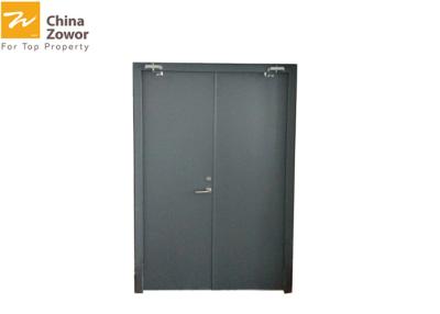 Китай Высоким гальванизированный украшением стальной порошок ПВК/покрыл коммерчески двойные двери пожарной безопасности 76 кс 82 продается
