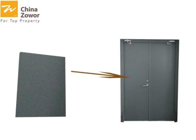 Cina L'alta decorazione ha galvanizzato porte commerciali ricoperte polvere d'acciaio di protezione antincendio del PVC le doppie 76 x 82 in vendita
