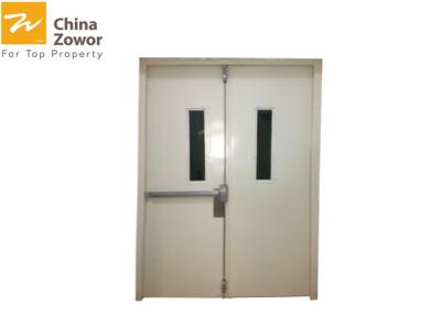 Cina Doppia foglia gallone. Porta isolata acciaio dell'uscita di sicurezza con il pannello di visione per le costruzioni commerciali in vendita