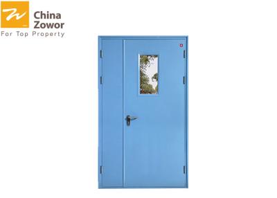 Cina Le porte esteriori valutate fuoco d'acciaio disuguale della foglia con il pannello della visione/rivestimento della polvere finiscono in vendita