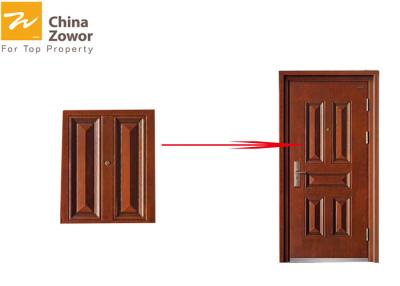 Cina Il fuoco rosso ha valutato le porte di entrata d'acciaio/le porte di entrata valutate fuoco di legno dell'appartamento in vendita