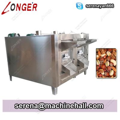 China Medium Yield Drum Nut Roasting Machine for Pistachio, Hazelnut, Cashew Energy Saving for sale