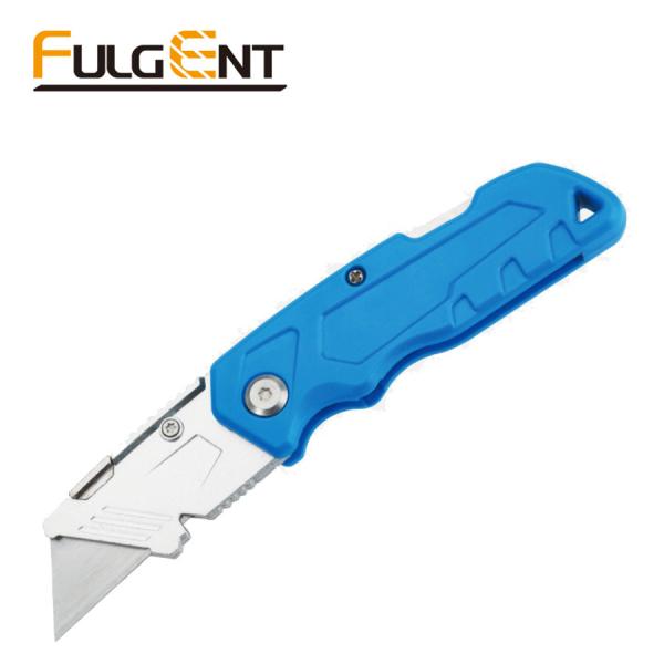 Quality 5pcs Spare Craft Collapsible Knife ABS Handle 19mm Folding Retractable Knife for sale