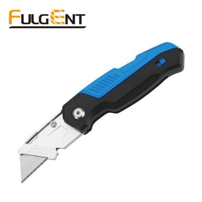 China ABS Handle Box Cutter Knife Multi Function Fastback Foldable Safety Knife for sale