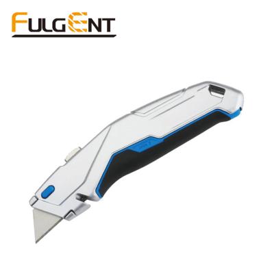 China 4pcs Retractable Blade Utility Knife 19mm Auto Retracting Utility Knife for sale