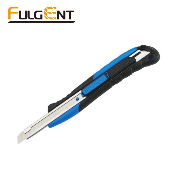 Quality 9mm Breakaway Utility Knife 12 Segment Snap Off Knife Blades Auto Retractable for sale