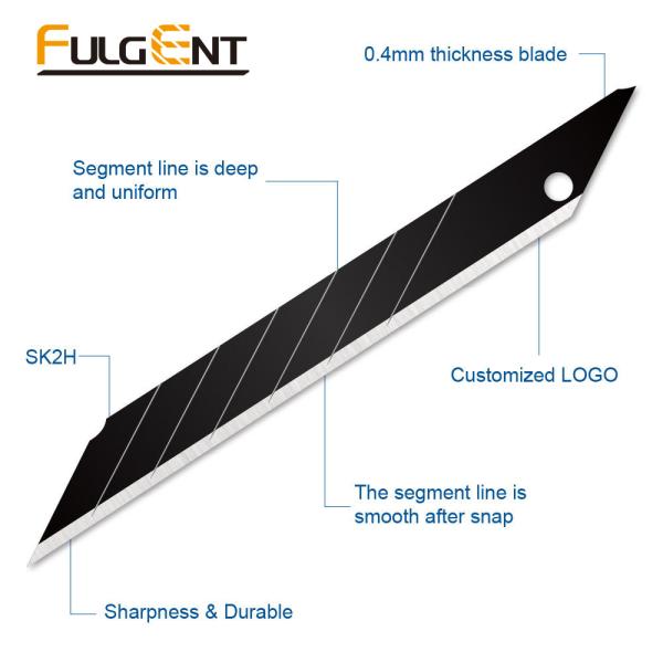 Quality Black SK2 9mm Snap Blades 73mm Length Utility Knife Snap Blade for sale