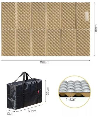 中国 ダブル スリーピング パッド 泡の折りたたみマット キャンプマット 徒歩 バックパック 販売のため