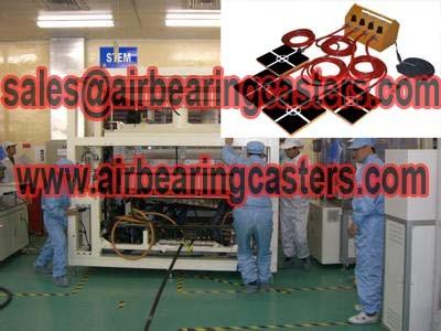 China Air bearing movers manual instruction and price list for sale