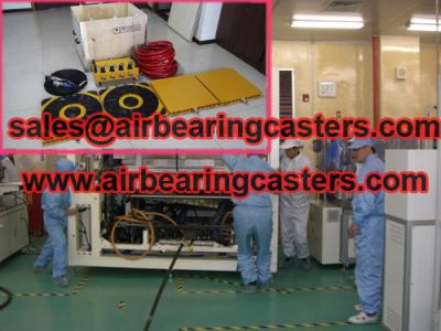 China Air bearing casters is low profile to keep safety for sale
