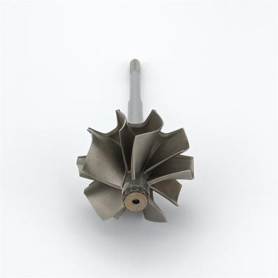 중국 G25 G25-550 G25-660 역 5+5 블레이드 업그레이드 터보 터보 충전기 터빈 휠 샤프트 860761-0002 판매용