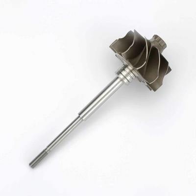 Cina MS-TECH Turbo TD08 Dual Ring Reverse Turbine Wheel Shaft Ind 74.2mm Exd 64.95mm Lame 10 Lunghezza 151mm in vendita