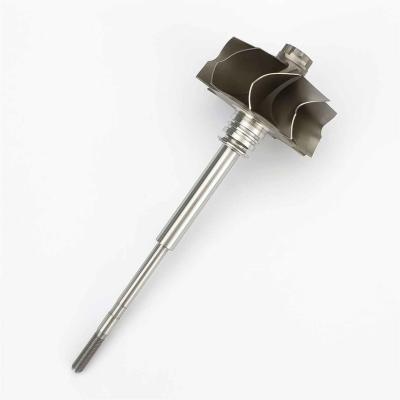 中国 MS-TECH ターボ B58-より大きい-より長いタービンホイールシャフト Ind 60mm Exd 55mm 刃 9 長さ 132.8mm 販売のため