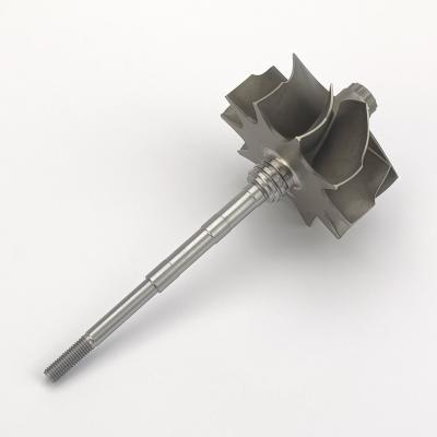 Cina GT3582R turbo L'albero della ruota della turbina 5+5 lame aggiornamento 700933-0001 per i turbocompressori 714568 in vendita