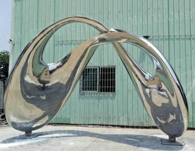 China Yard Decorative Metal Art Sculpture Outdoor 3m Height Metal Lawn Ornaments for sale
