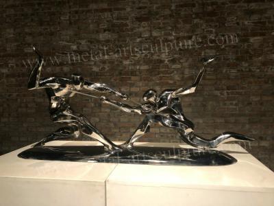 China Impressive Outdoor Metal Art Sculpture MES22 With Mirror Finish Surface for sale