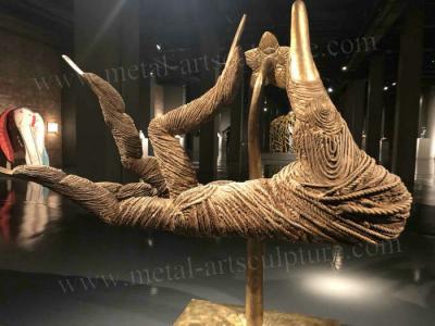 China Creative Metal Sculpture Wall Art , Hand Art Sculpture Artificial Style for sale