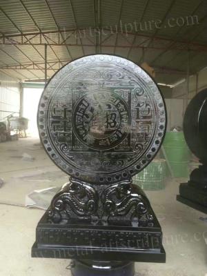 China Ancient Mirror Cast Bronze Sculpture / Famous Bronze Sculpture Artificial Style for sale