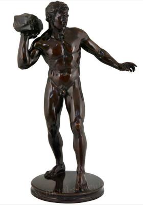 China Outdoor Metal Yard Cast Bronze Sculpture China Ancient Statues Artists for sale
