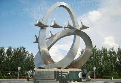 China Famous Metal Circle Sculpture , Size Customized Large Garden Sculptures for sale