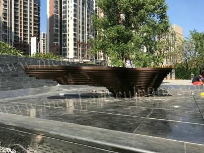 China 100% Handmade Large Modern Garden Sculptures / Abstract Metal Art Sculptures for sale