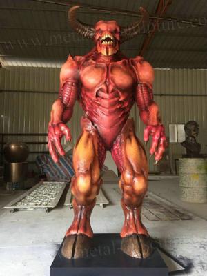 China Indoor Ornaments Fiberglass Animal Sculptures Baron Shape With Surface Painted for sale