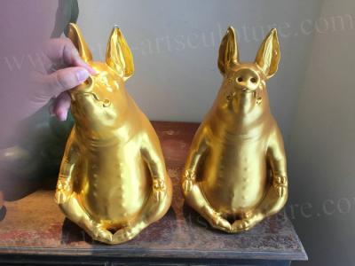 China Art Fiberglass Animal Sculptures Artificial Style Size Customized OEM / ODM Accept for sale