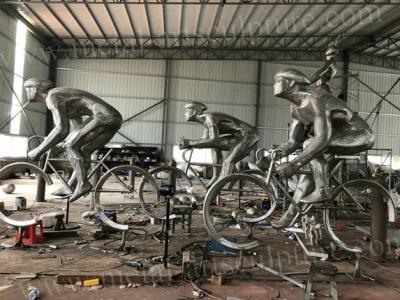 China Customized Modern Bicycle Art Sculpture , Outdoor Garden Sculpture ODM Accept for sale