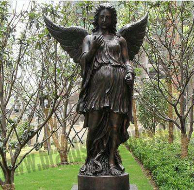 China Copper Angel Garden Statues Antique Bronze Statues Western Artistic Design for sale