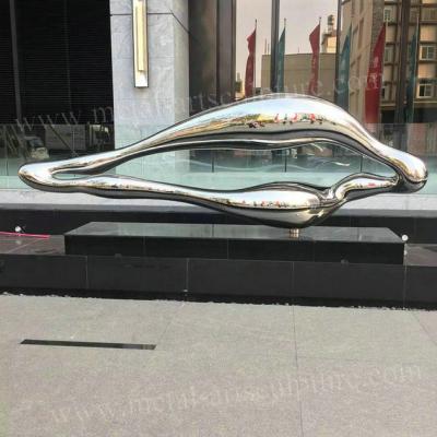China Stainless Steel Garden Ornaments Statues / Outdoor Modern Art Sculpture for sale