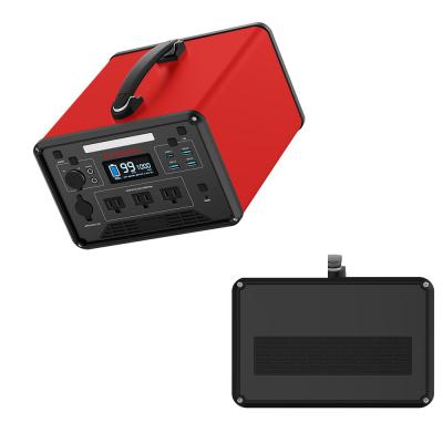 China Multiscene 1280Wh Rechargeable Portable Power Supply For Camping Aluminum Housing for sale