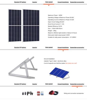 Cina Inverter ibrido impianto di energia solare pannelli da 20 kW e batterie per l'energia elettrica domestica in vendita