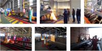 China Large Diameter Round Pipe Plasma Profile Cutting Machine 3D Bevel Torch 6000Kg Loading for sale