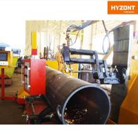 China Large Diameter Round Pipe Plasma Profile Cutting Machine 3D Bevel Torch 6000Kg Loading for sale
