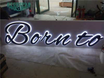 Cina Il laser ha tagliato le lettere retroilluminate del contrassegno di acciaio inossidabile del bordo 12V del segno della lettera in vendita