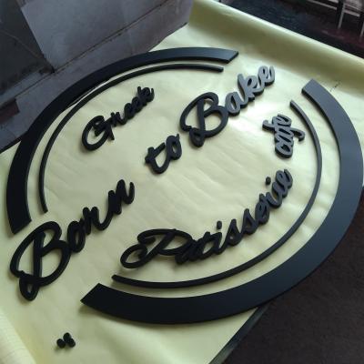 Cina Il segno acrilico della lettera 3D non ha illuminato le lettere di Logo Wall Mount Logo Sign di affari in vendita