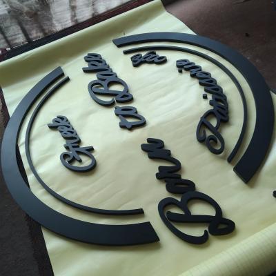 Cina Il segno acrilico della lettera 3D non ha illuminato le lettere di Logo Wall Mount Logo Sign di affari in vendita