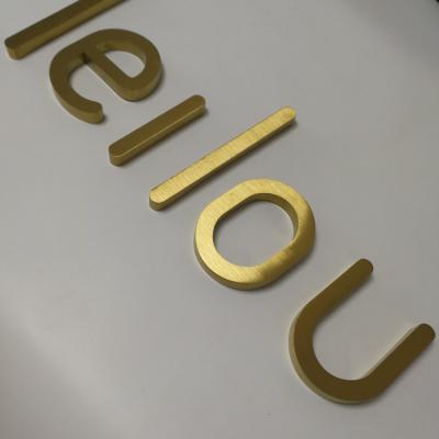 Cina Il segno della lettera del metallo del deposito dei cosmetici del ODM dell'OEM ha fabbricato all'aperto in vendita