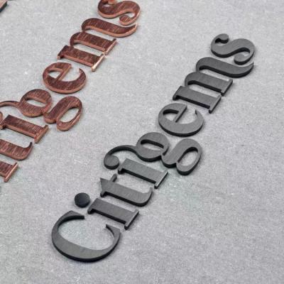 Cina CE di alluminio ROHS della lettera di Manica dell'acciaio di Cutted Logo Metal Letter Sign Stainless in vendita