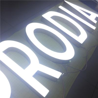 Cina Il laser su ordinazione all'aperto ha tagliato il bordo HIGHSPAN di Logo Signs Light Up Sign del metallo in vendita