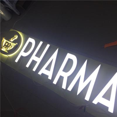 Cina Il laser su ordinazione all'aperto ha tagliato il bordo HIGHSPAN di Logo Signs Light Up Sign del metallo in vendita